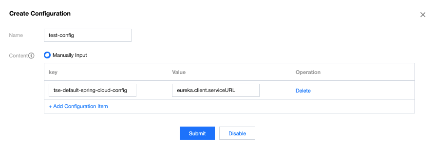 Creating And Using Configurations Tencent Cloud