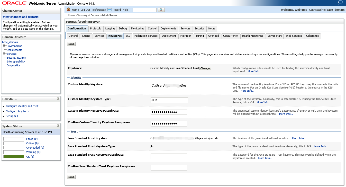 Installing a Certificate on WebLogic Servers | Tencent Cloud