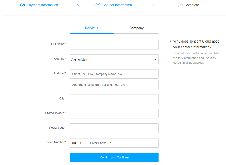 Signing up for a Tencent Cloud Account | Tencent Cloud