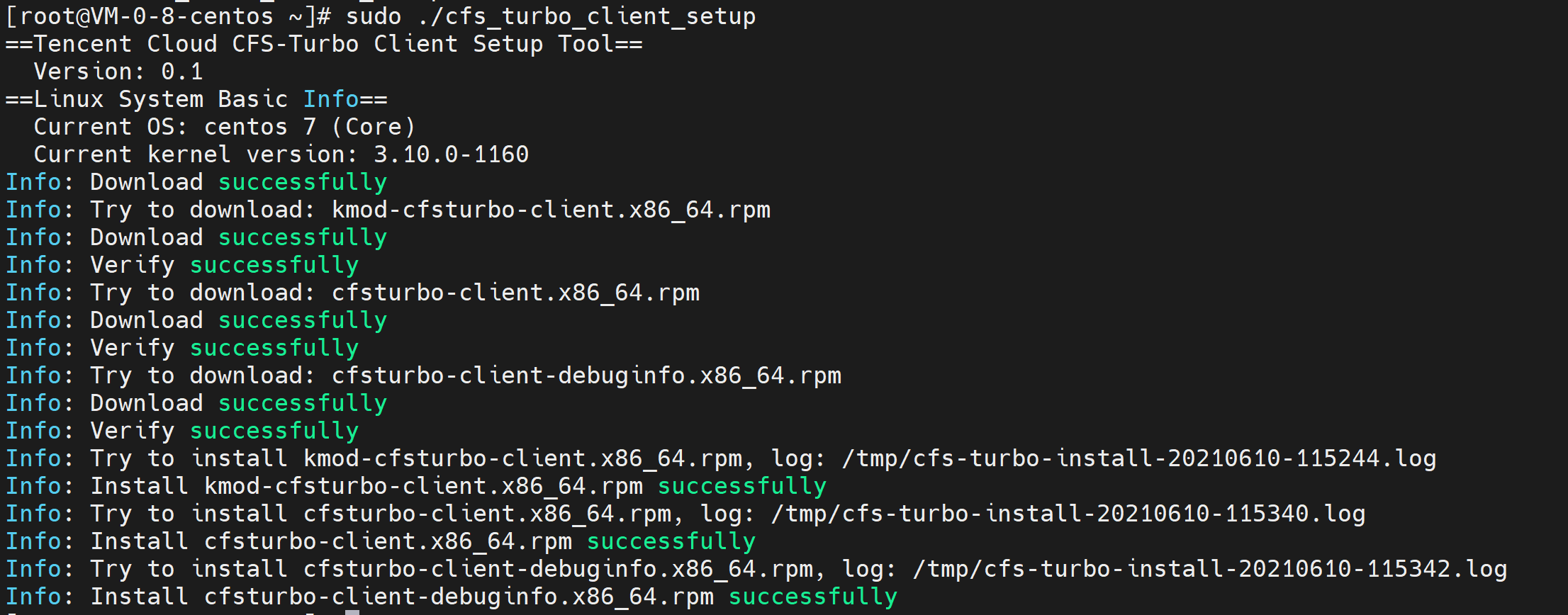 Using CFS Turbo on Linux Clients | Tencent Cloud