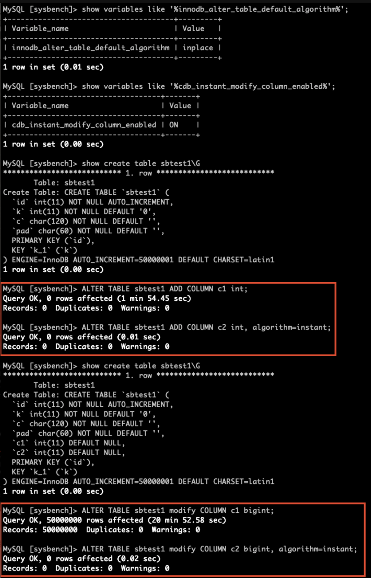 TDSQL-C MySQL 版 Instant DDL 功能介绍 - 内核功能 - 文档中心 - 腾讯云