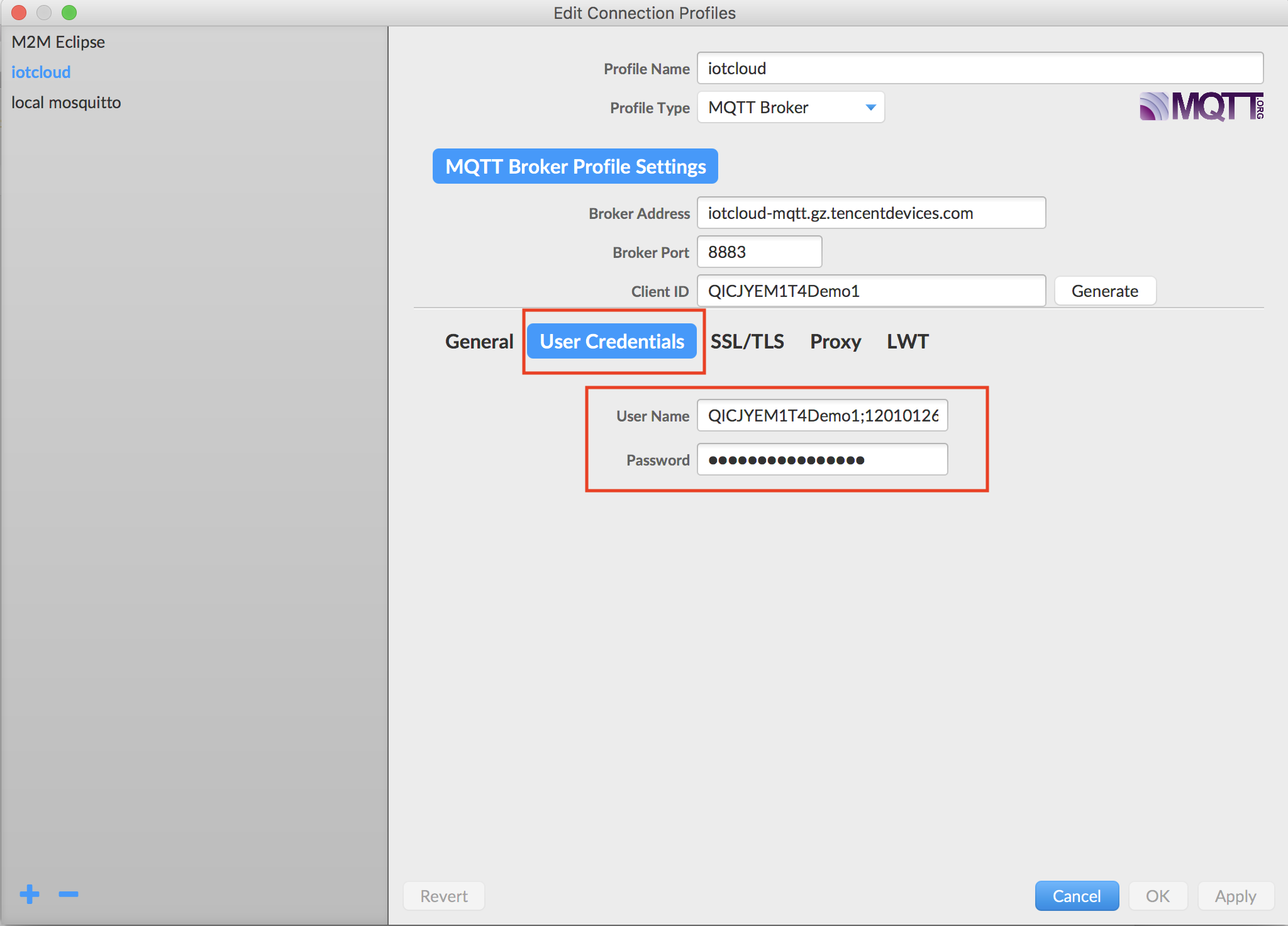 物联网通信 MQTT.fx 接入指南 - 快速入门 - 文档中心 - 腾讯云